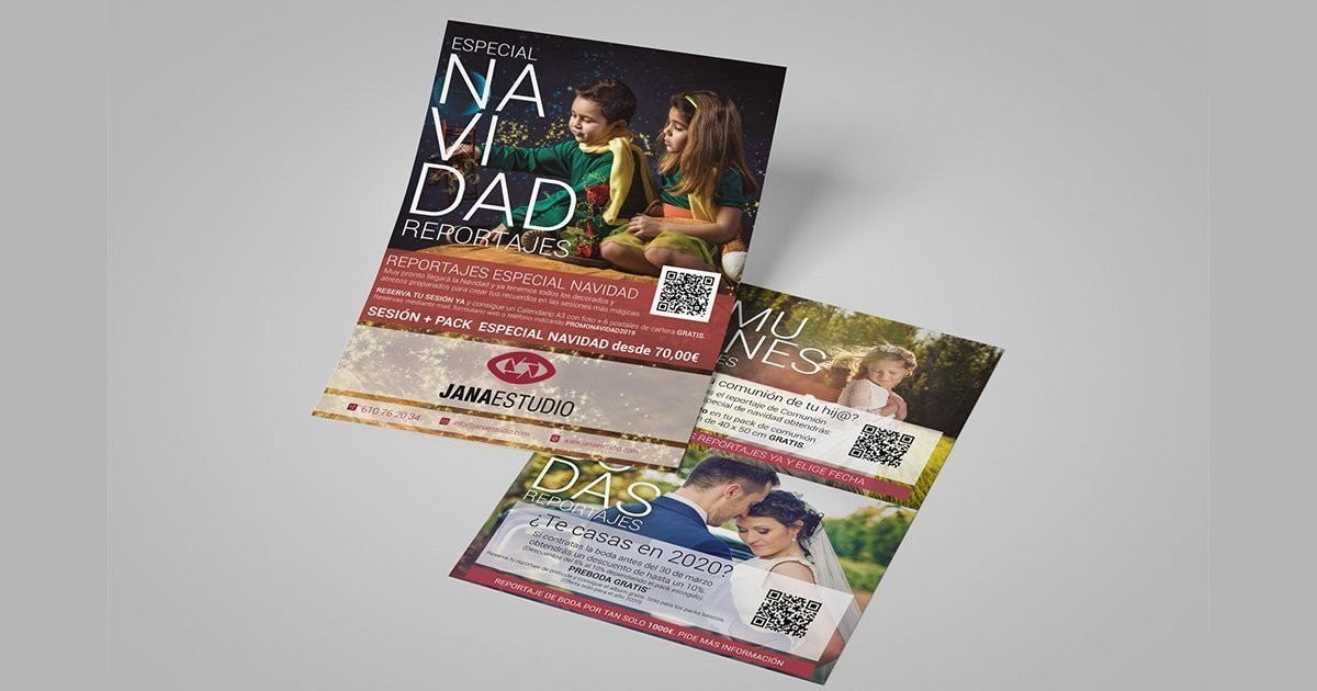 Diseño flyer personalizado Jana Estudio - Deem Estudio